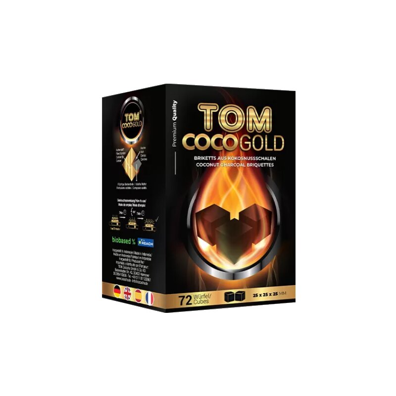 Tom Wasserpfeifenkohle Cococha Gold 1kg
