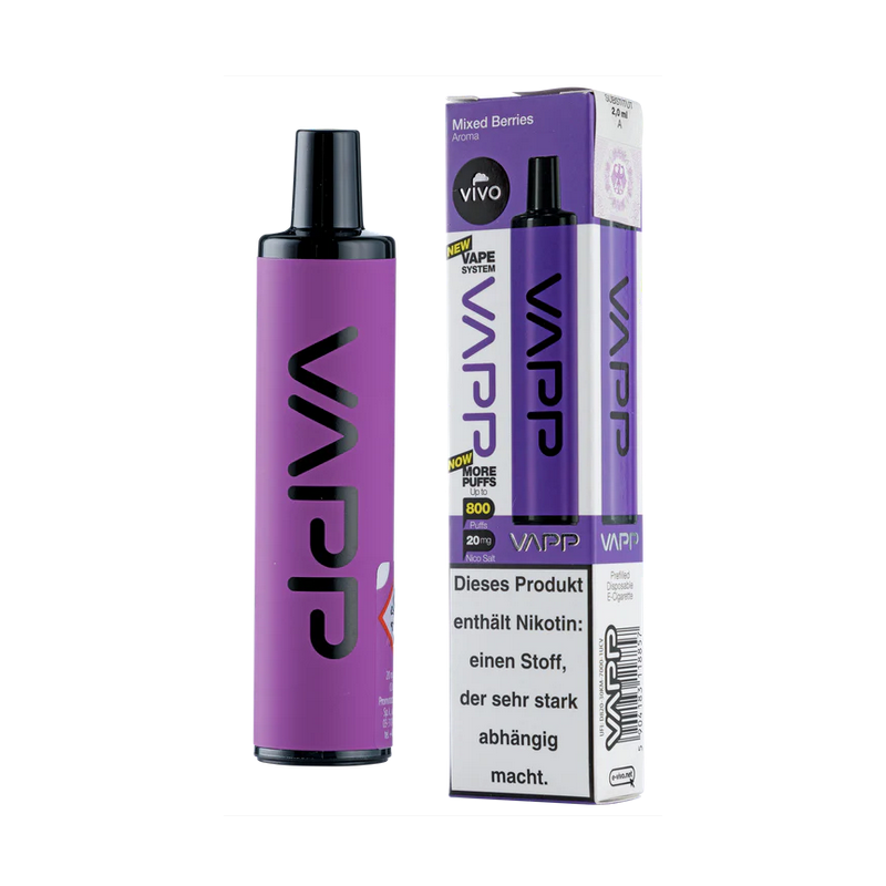 VIVO VAPP Einweg E-Shisha Mixed Berries 20mg/ml