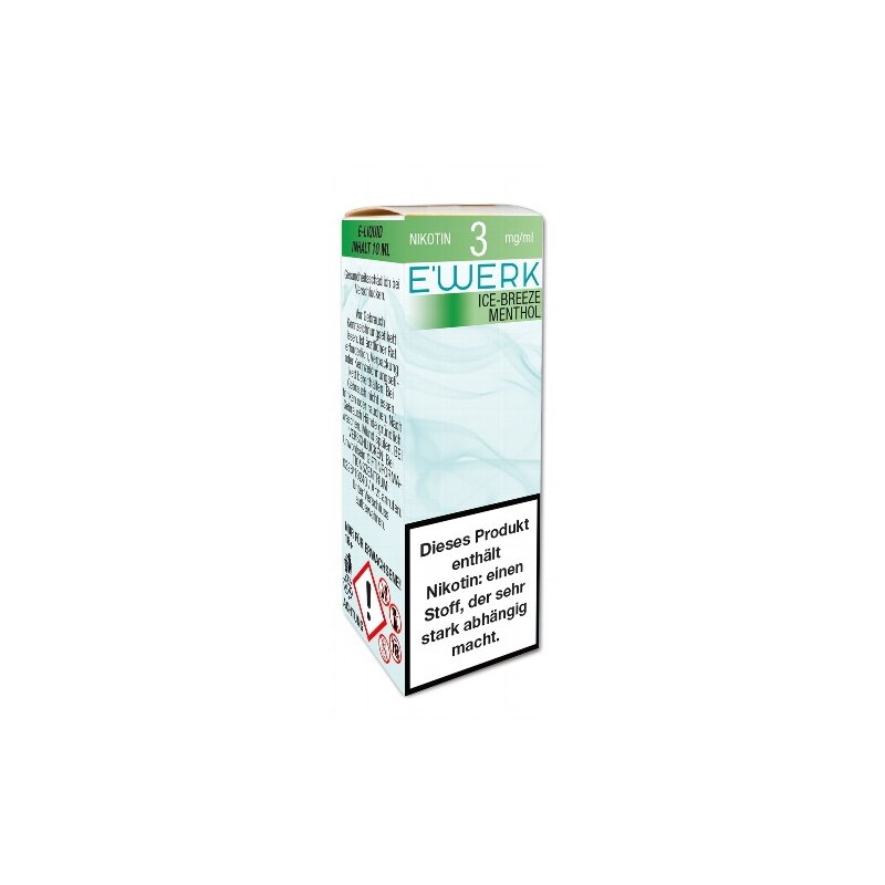 E'WERK E-Liquid Ice Breeze (Menthol) 10ml