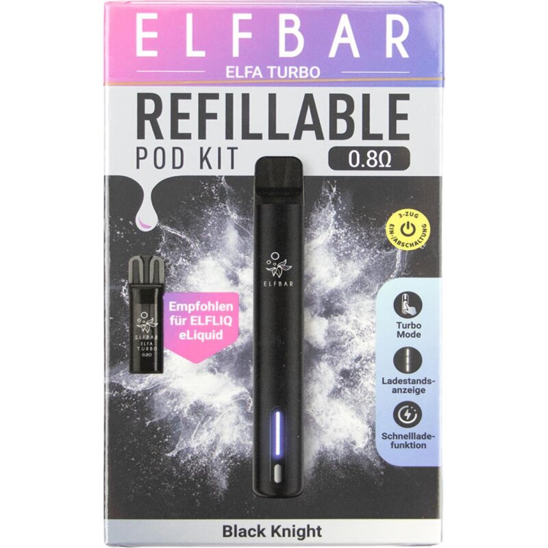 ELFBAR ELFA Turbo Kit Black Night 0.8 Ohm